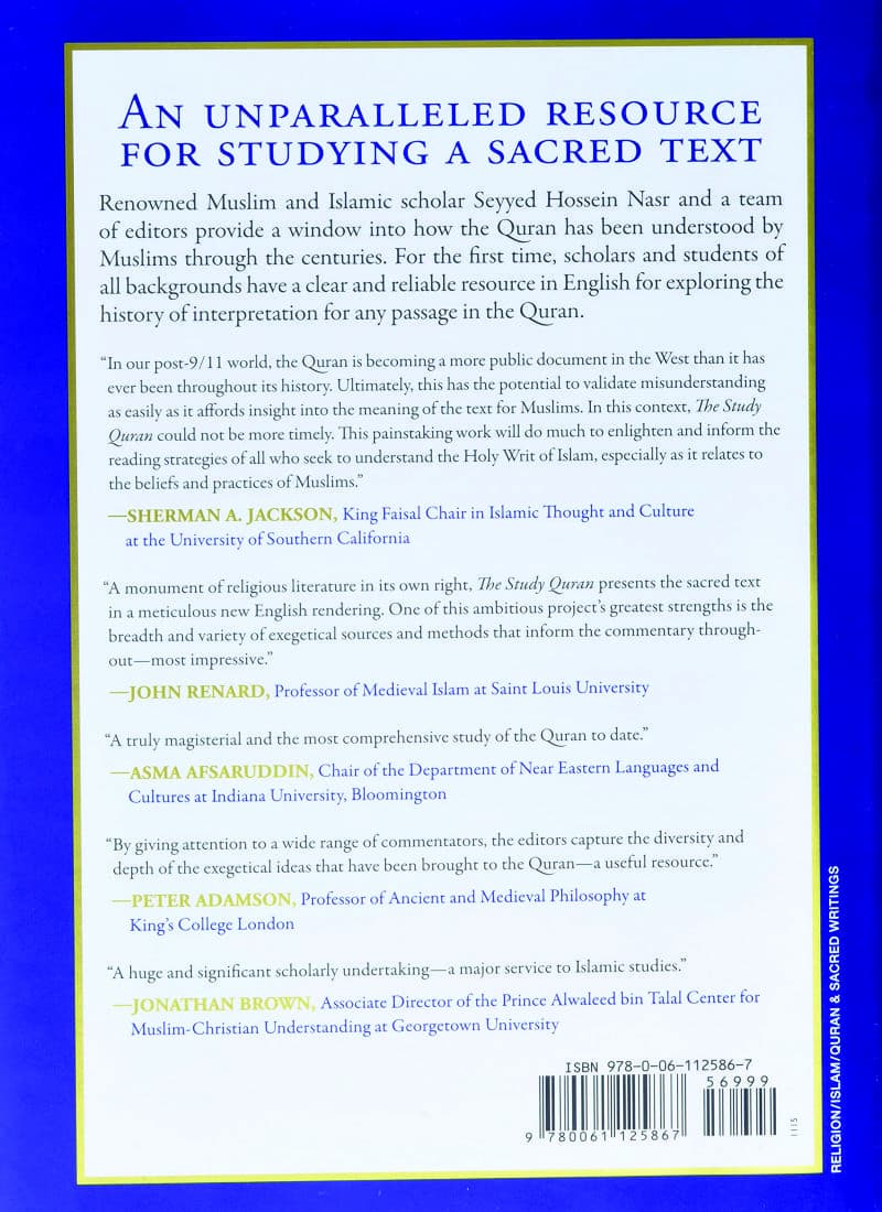 The Study Quran: A New Translation and Commentary by Seyyed Hossein ...