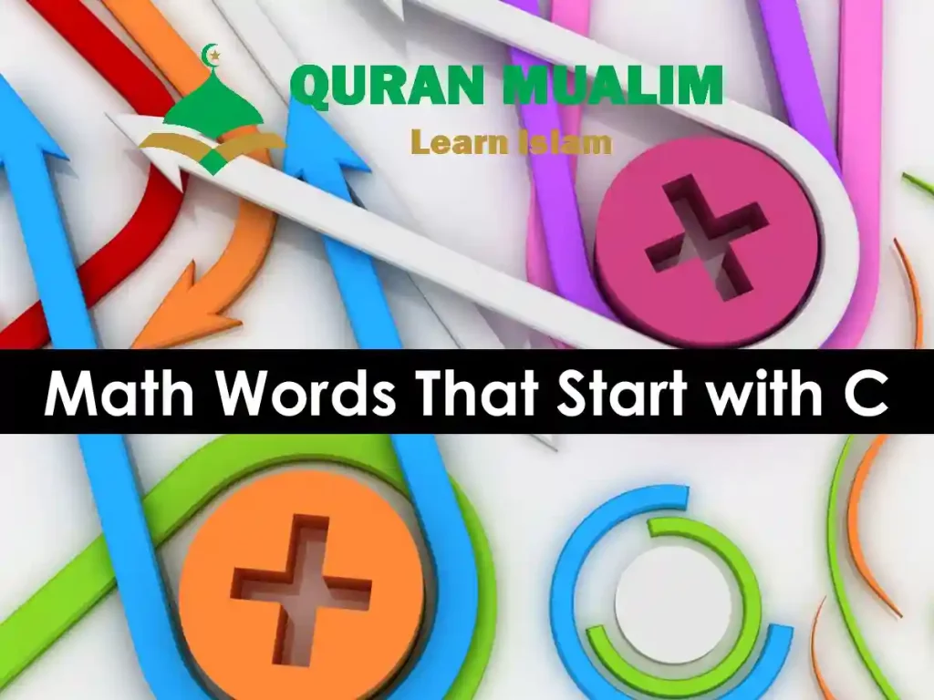 Math Words That Start With C Quran Mualim